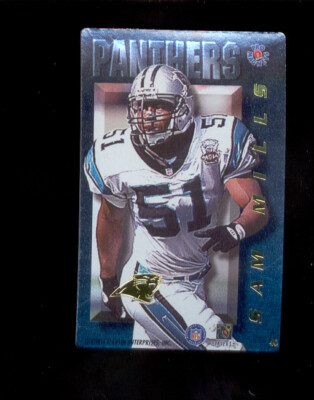 1996 Pro Mags SAM MILLS Carolina Panthers Magnet Card Rare | eBay