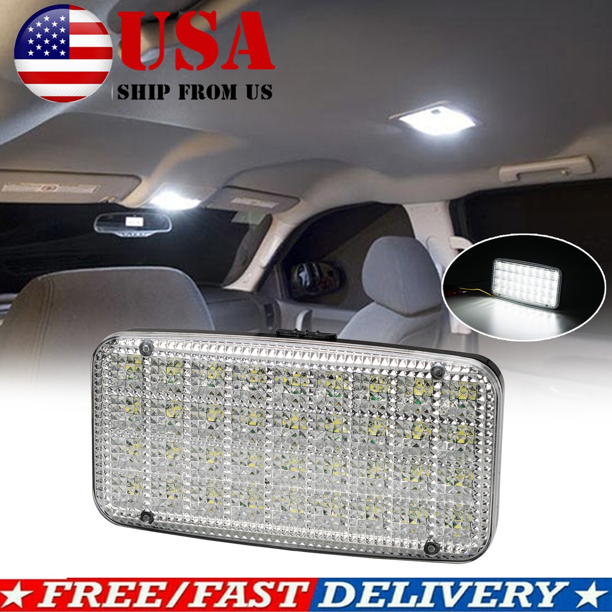 Car Interior Light Ceiling Car LED 12V RV Interior LED Car Interior