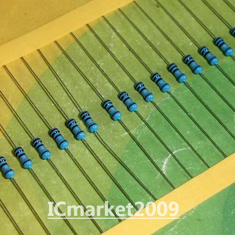 1000 PCS 1/4W-1R ±1% 1/4 WATT 1Ohm 1 Ohm Metal Film Resistor 0.25W 1Ω ...