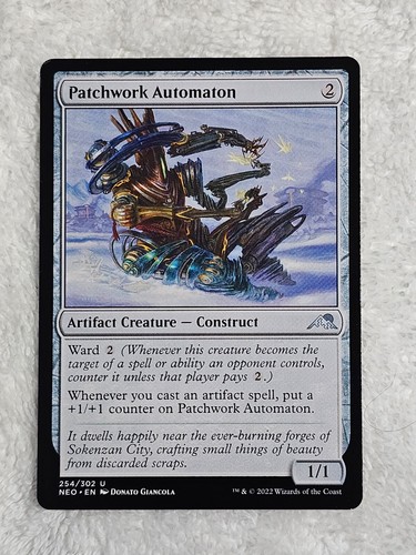 MTG Patchwork Automaton #254 Kamigawa Neon Dynasty Magic Gathering Card ...