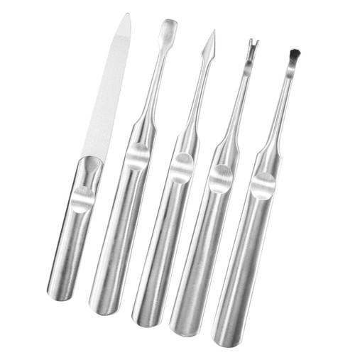 5 Pcs Nail Scraper Fingernails Scraper Pedicure Grooming Kit | eBay