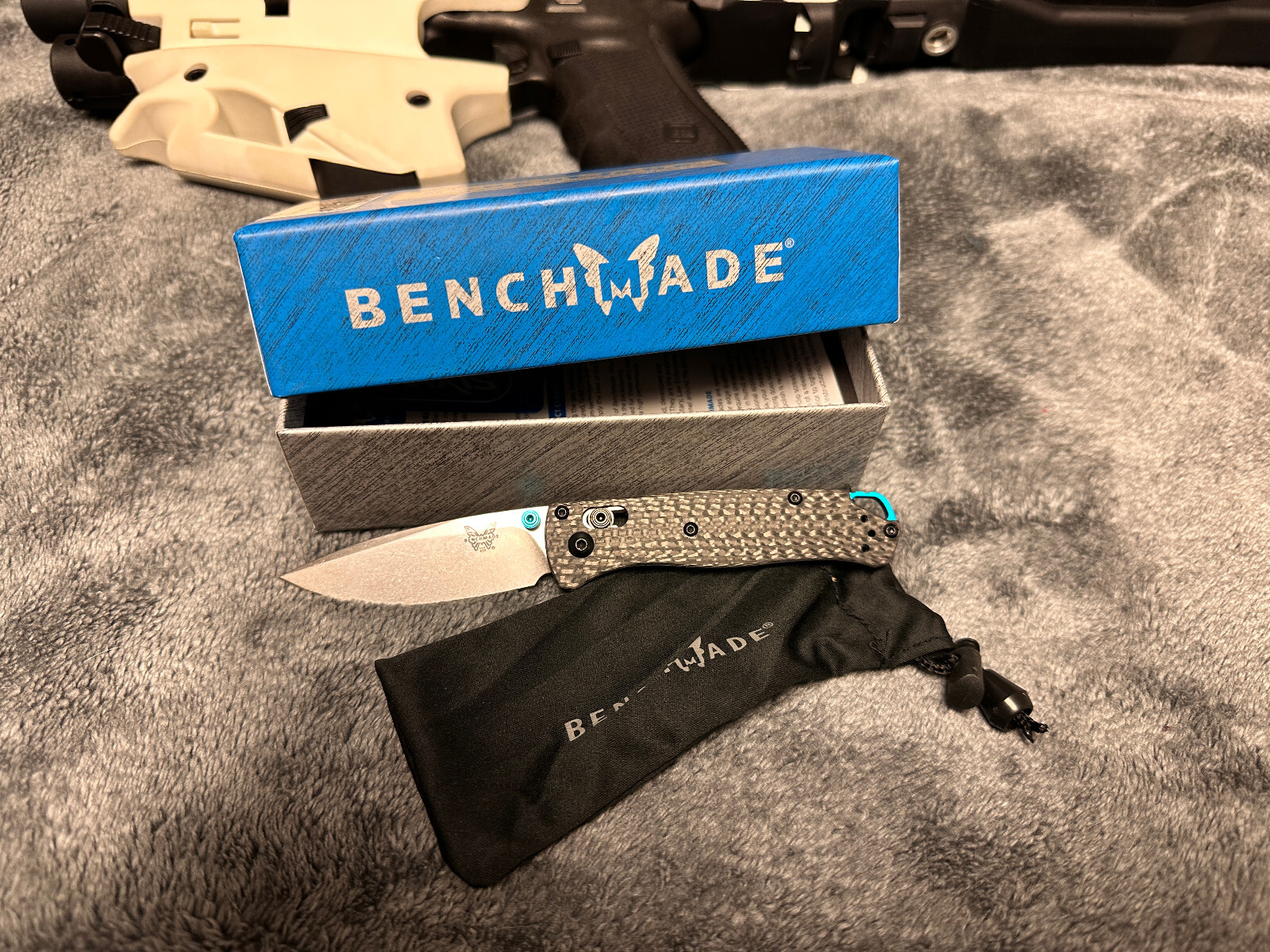 Benchmade 533-3 Mini Bugout Carbon Fiber Handle S90V EDC Factory Sharp ...