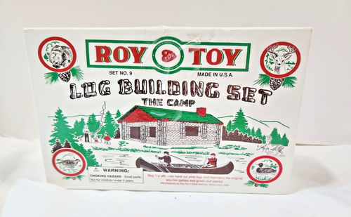 Roy Toy No. 9 Log Building Set The Camp Complete 37 Pieces Brand New | eBay