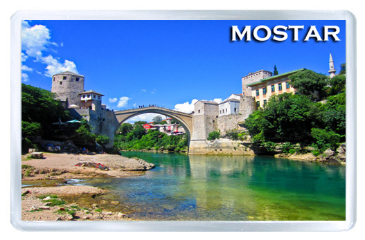 MOSTAR BOSNIA AND HERZEGOVINA MOD2 FRIDGE MAGNET SOUVENIR IMAN NEVERA ...