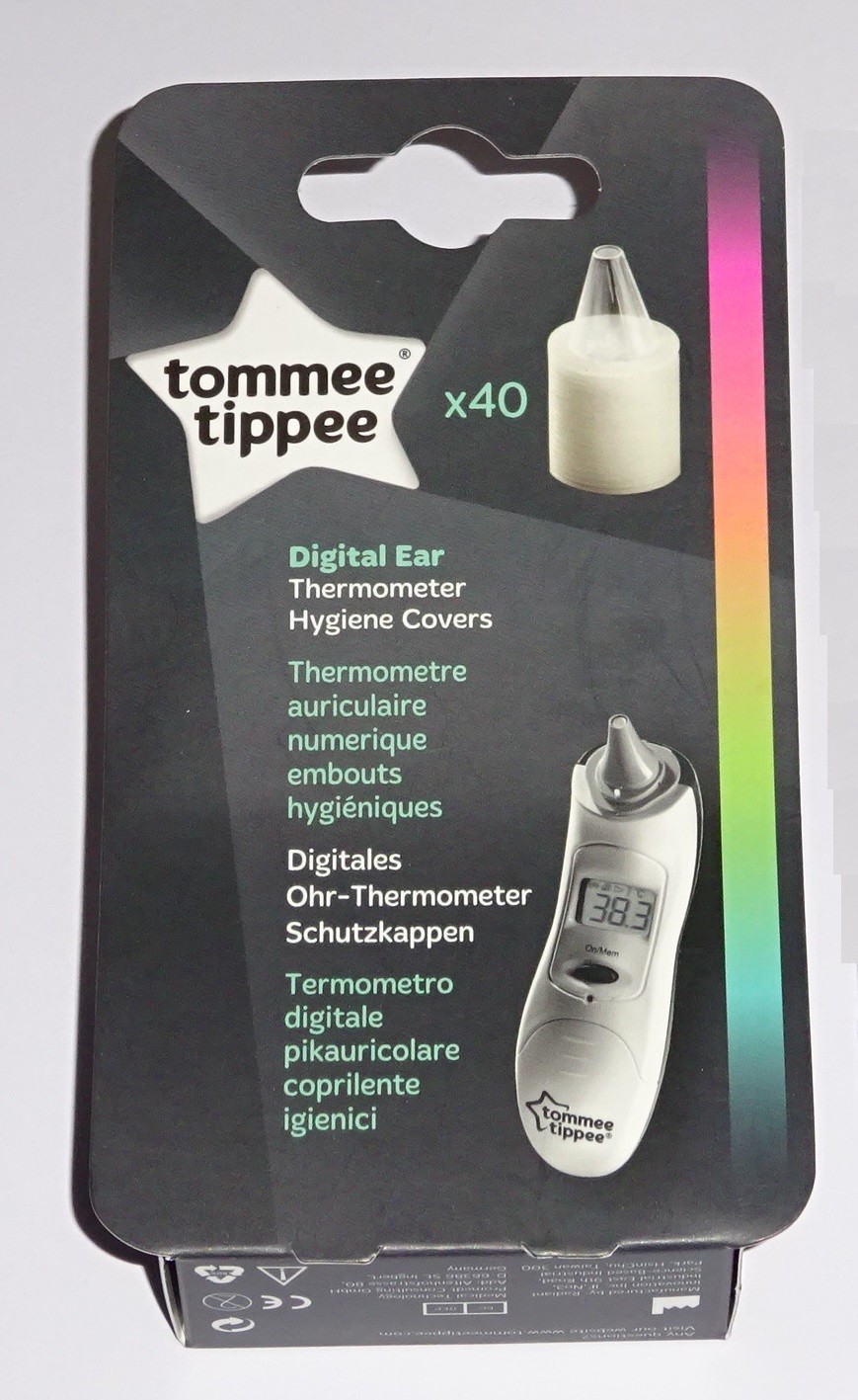 Hygiene Covers ONLY Ear DIGITAL New Tommee Tippee KIDS EASY X 40 for ...