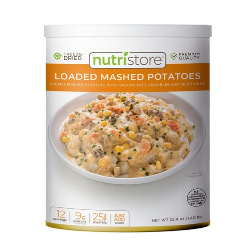 Nutristore Freeze-Dried Loaded Mashed Potatoes | Emergency Survival ...