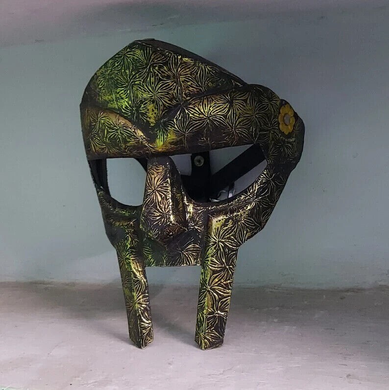 Halloween MF DOOM Mask Mad-villain Mild Steel Face Armor Hand-Forged ...