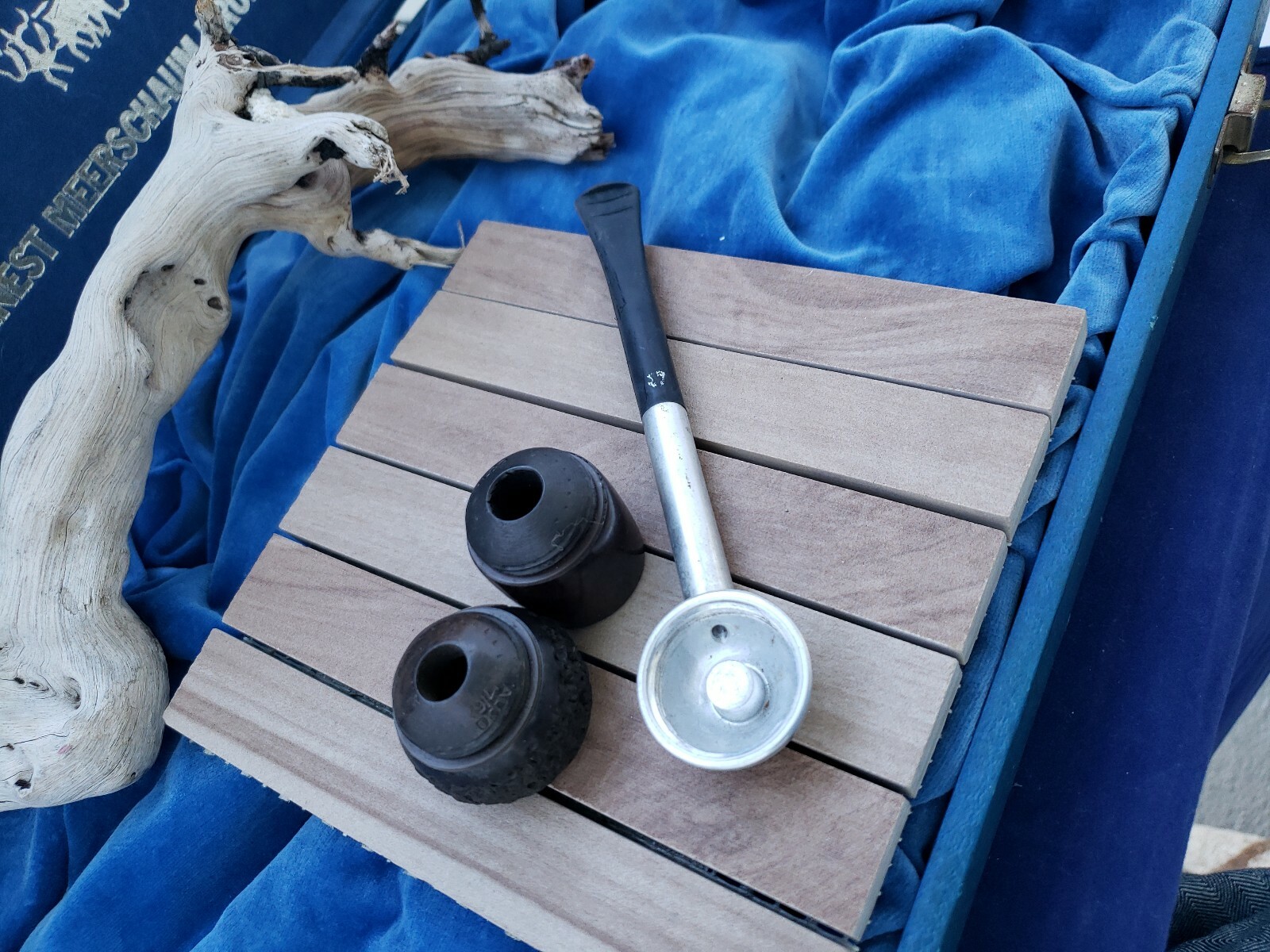 NEVER SMOKED Steampunk ALCO UNIVERSAL Changeable 2 Bowls England Pipe ...