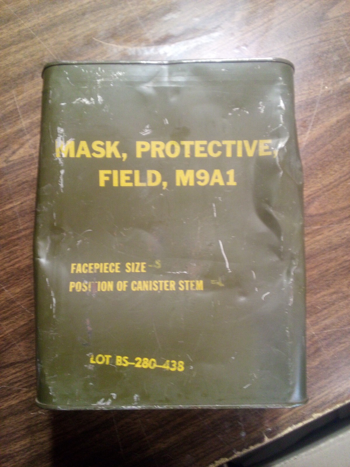 Original M9A1 Gas Mask in Unopened, Sealed Can Protective Mask | eBay