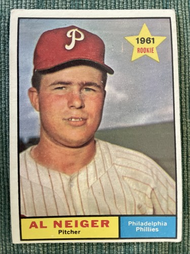 1961 TOPPS #202 AL NEIGER vintage baseball card - 1961 ROOKIE | eBay