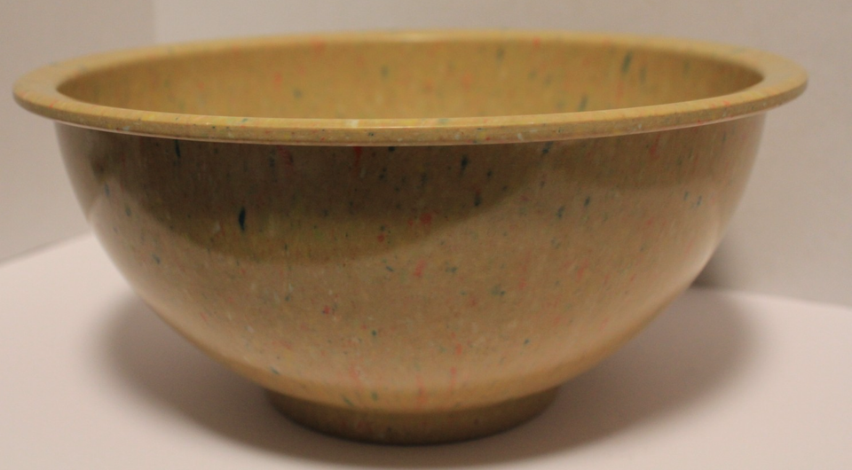 Vintage TEXAS WARE 118 Yellow Melmac Confetti Splatter Melamine Mixing ...