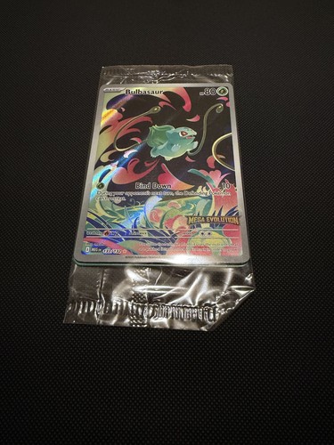 Pokemon TCG Mega Evolution Bulbasaur 133/132 IR Stamped Promo Sealed ...
