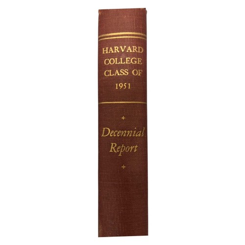 34748-Harvard College Class Of 1951 Decennial Report Hardcover |8-2 ...