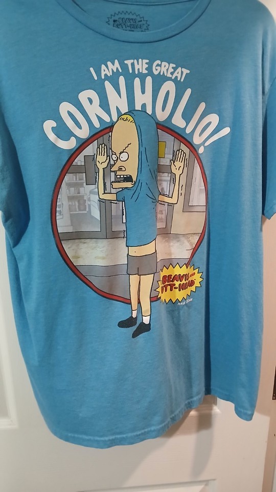 MTV Beavis And Butt-Head Mens Large Tee “I Am The Great Cornholio!" | eBay