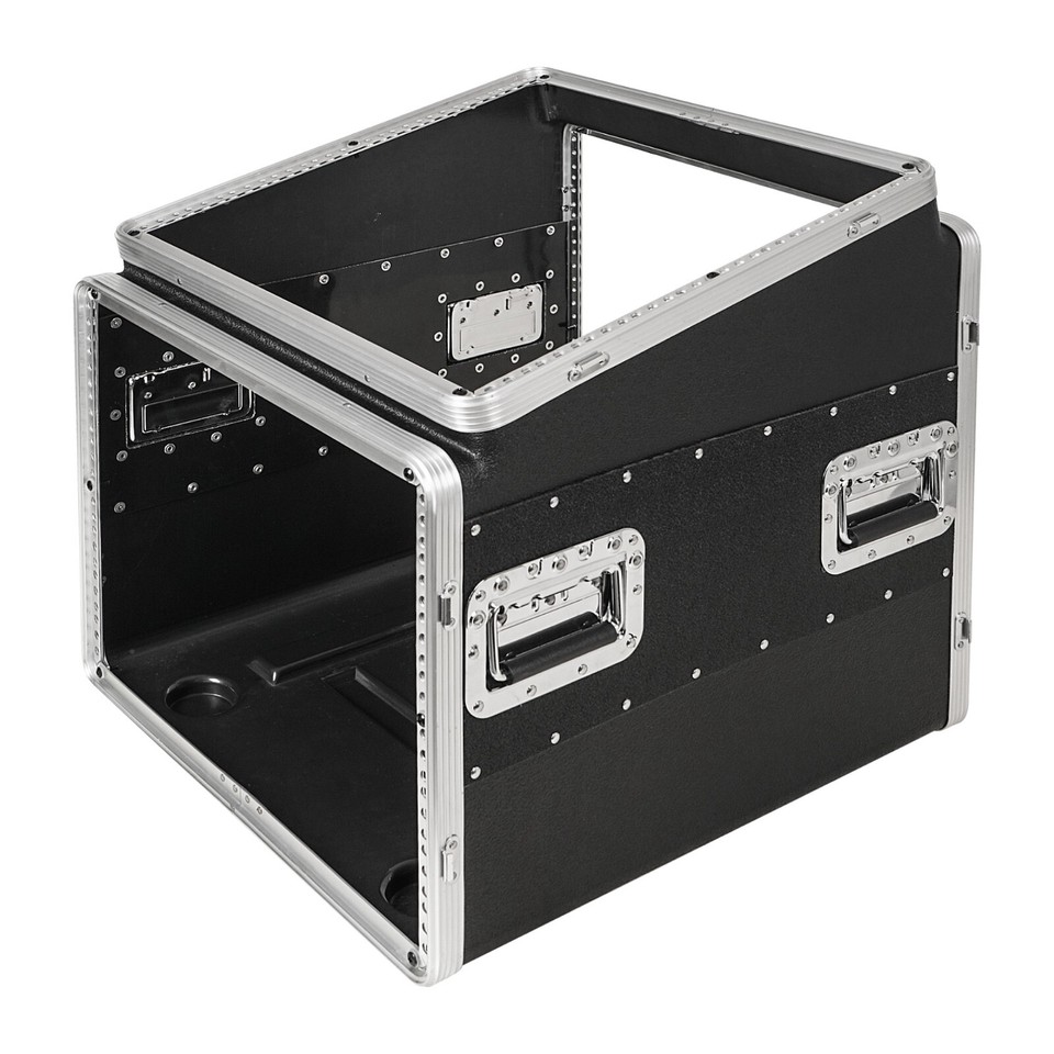 Sound Town 8U ABS Rack Case w/ Slant Mixer Top, 21" Depth, 10U Top ...