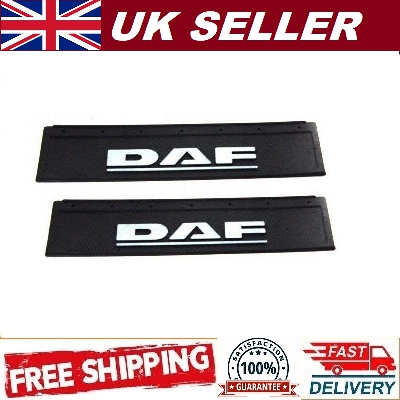 2X DAF TRUCK LORRY PAIR FRONT RUBBER MUD FLAPS MUDFLAPS 600x200 ...