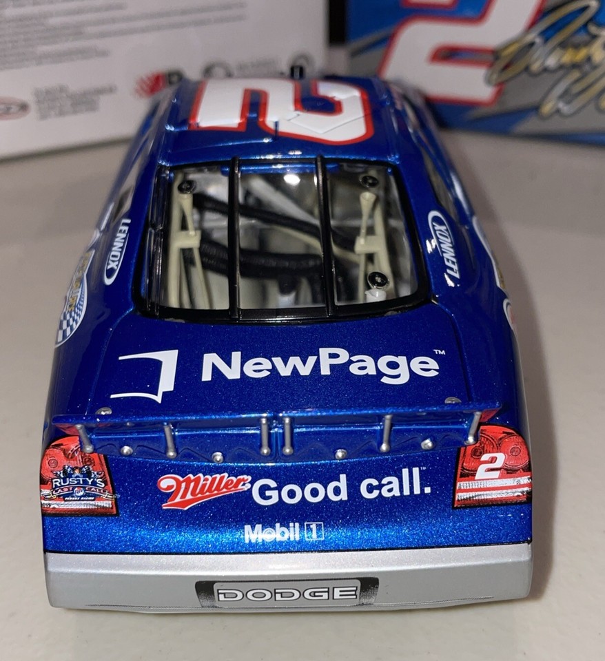 Rusty Wallace 2005 Miller Lite Nascar 1:24 Diecast Dodge Charger Rusty ...