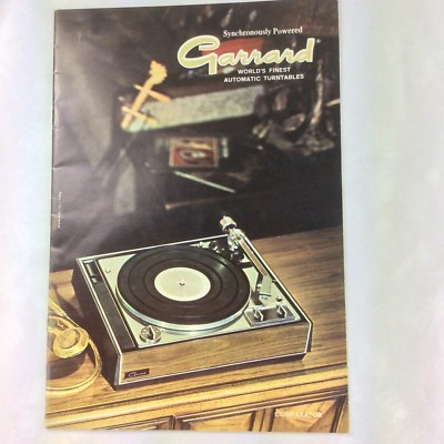 Garrard Turntable Product Catalog 20 pages - original | eBay