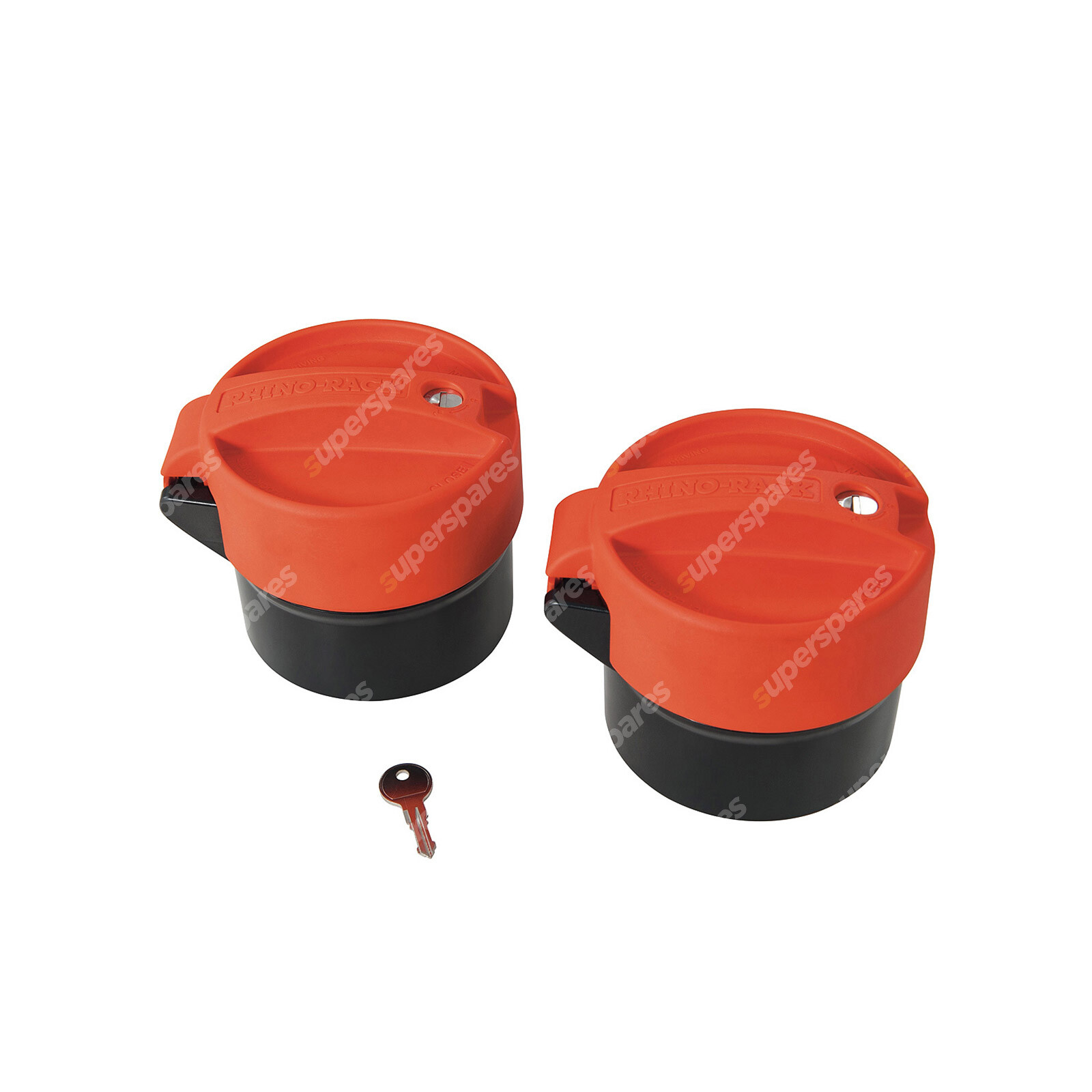 2 pcs of Rhino Rack Orange Conduit Locking End Caps 100mm/3.9inches | eBay