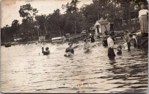 RPPC Maple Lake Minnesota 1909 Women Children Clothing Swimming ...