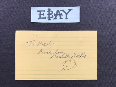 PETTICOAT JUNCTION Autograph MEREDITH MACRAE Signed 3x5 Index Card ...