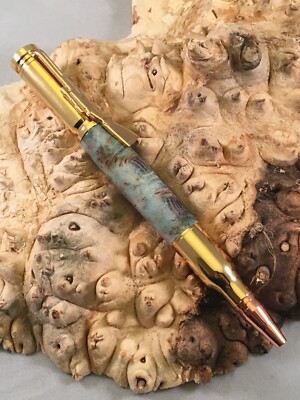Handmade - Hand Turned Double Dyed Stabilized Black Ash Burl Bullet ...