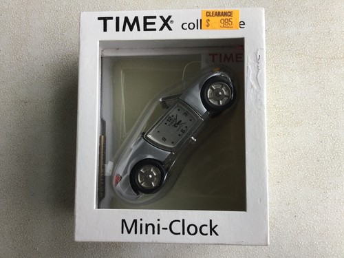 Timex collectable Mini Clock, a Silver Sports Car 49353338866 | eBay
