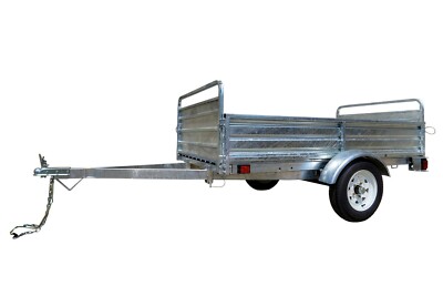 4.5 ft. x 7.5 ft. Galvanized Single Axle Multi-Utility DOT Trailer | eBay