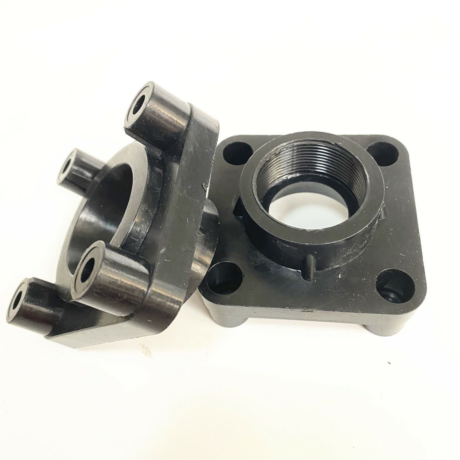 70x70mm Square ABS Screw-On Treble Turn Flat Adapters Flange Horn 1-3/8 ...