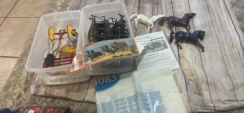 1979 Lindberg Wells Fargo Overland Stagecoach Construction Kit 351 no ...