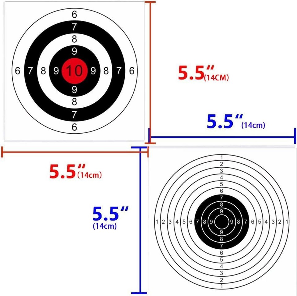 Backyard Bb Gun Target, Bb Gun Target, Comes with 20 Paper Targets and ...