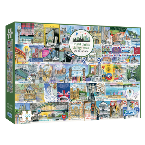 Gibsons Bright Lights & Big Cities 1000 Piece Jigsaw Puzzle Val ...