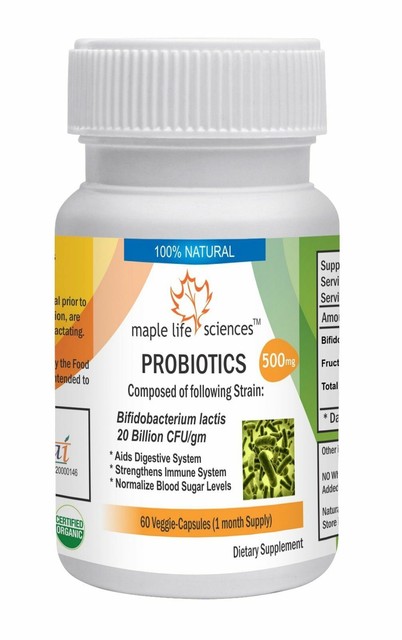 Probiotic blend of Bifidobacterium lactis 20 Billion CFU/GRAM Capsules ...