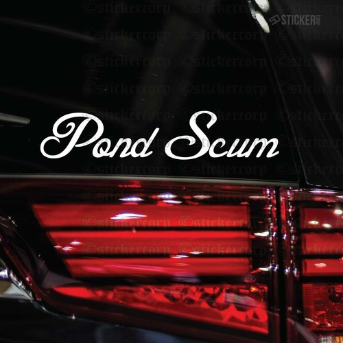 Pond Scum Decals - motorcar window sticker, 6 year vinyl, vivid colors ...