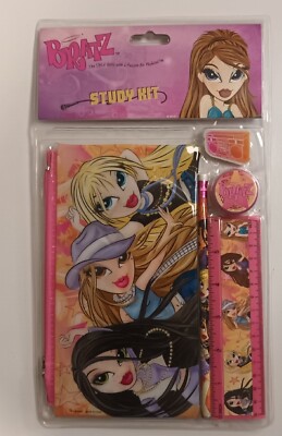 Bratz Study Kit Collectable Pencil Case, Ruler, Sharpener, Eraser & Pencil 2008 | eBay