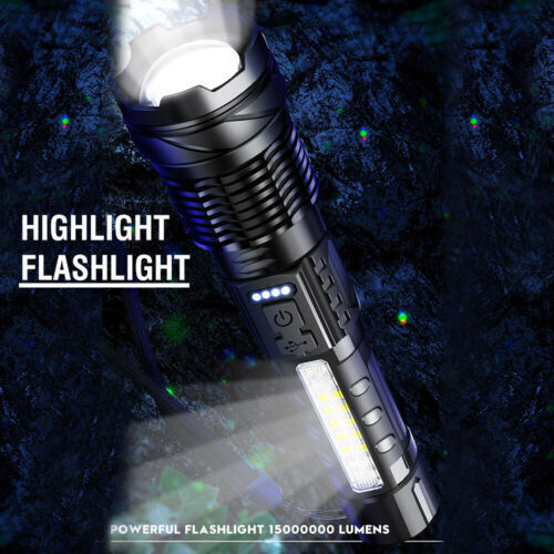 Super Bright Zoomable LED Flashlight USB Chargeable Tactical Torch | eBay