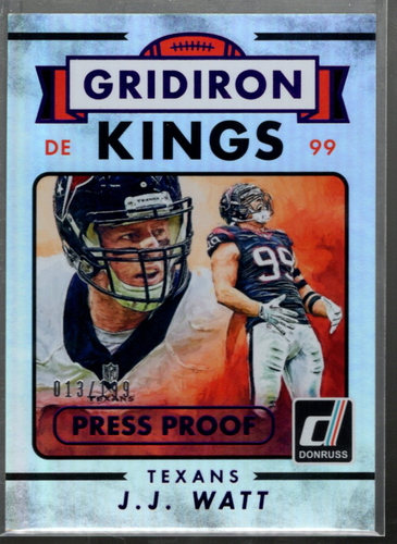 B2446- 2015 Donruss Press Proofs Purple #290 J.J. Watt GK /199 - NM-MT ...