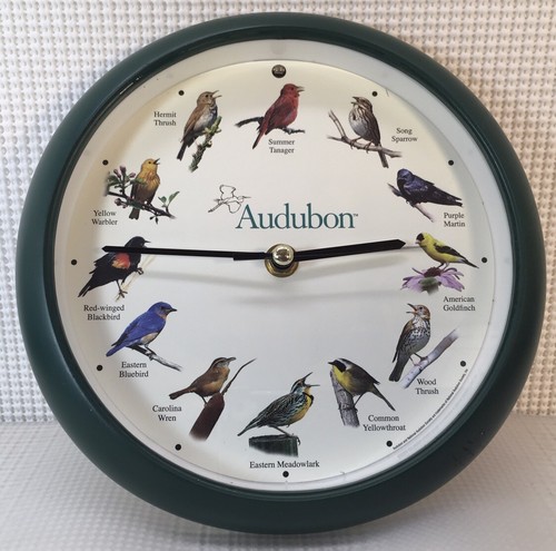 Mark Feldstein Associates Audubon Singing Bird Clock 8" Tested and ...