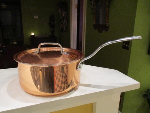 Revere Ware Copper Pot 2 Quart QT Sauce with Lid Korea K2 Unused NR | eBay