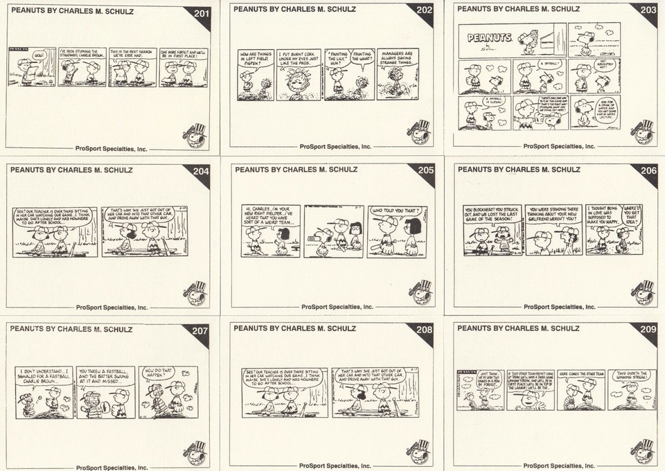 Peanuts Series 2 1992 Prosport Specialties Complete Base Card Set of ...