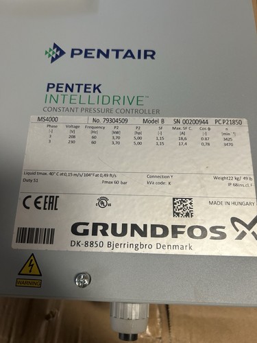 Grundfos Variable speed Constant Pressure Water Well pump controller | eBay