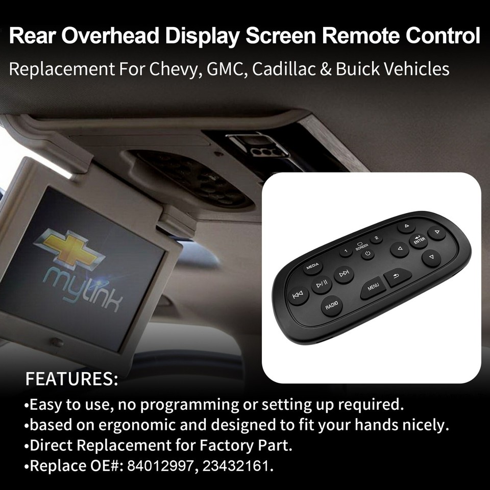For 2014-2020 Chevrolet Silverado GMC Sierra DVD Entertainment Remote ...