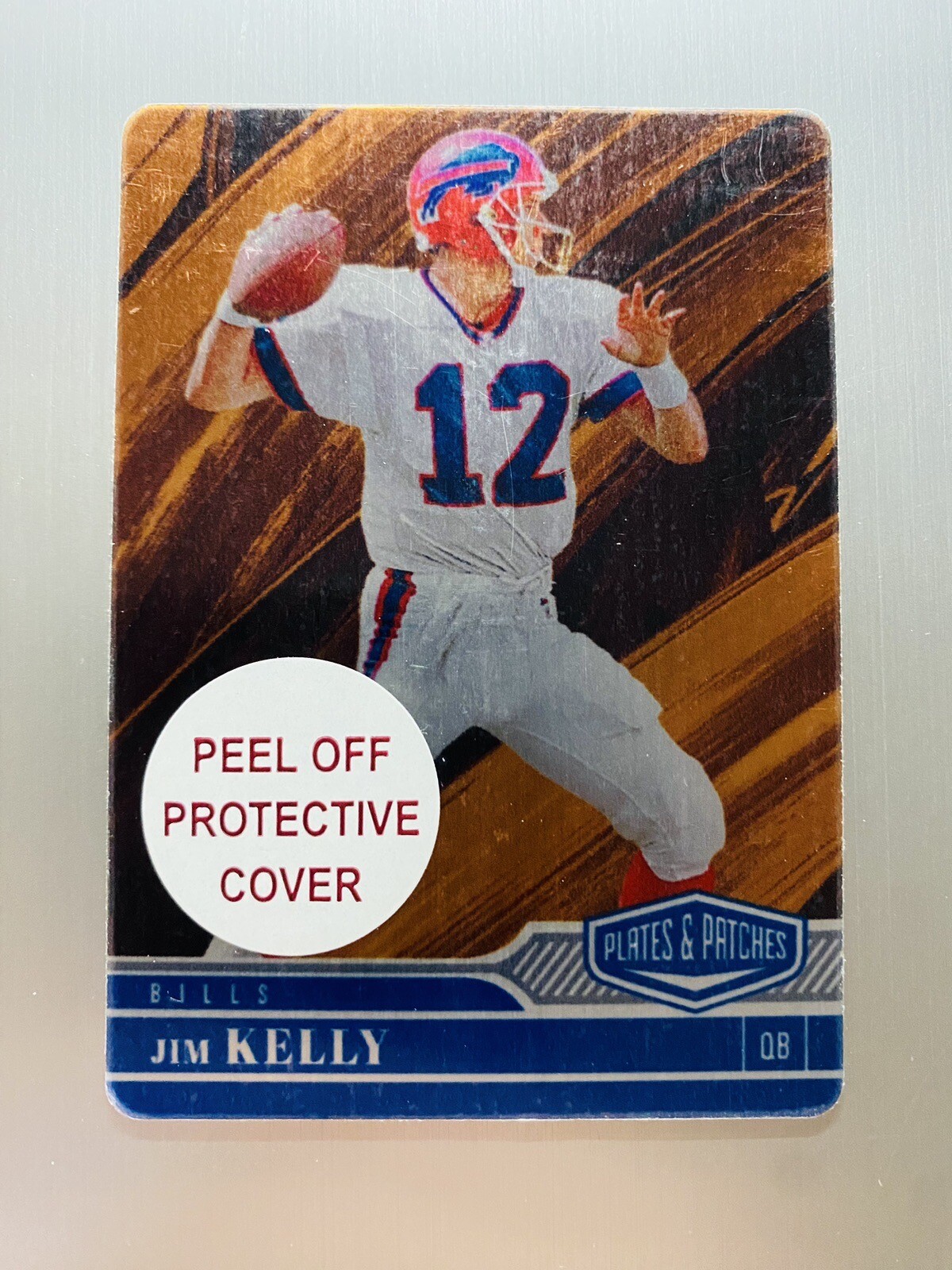 2023 Panini Plates & Patches - Metal Jim Kelly #12 Gold /10 for sale ...