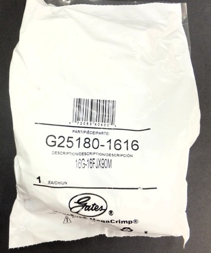 Gates G251801616 16 Gallon - 16fjx90m Hydraulic Hose Fitting for sale ...