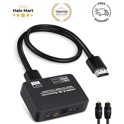 HDMI Audio Extractor + Optical Cable - 4K Resolution, ARC Support | eBay