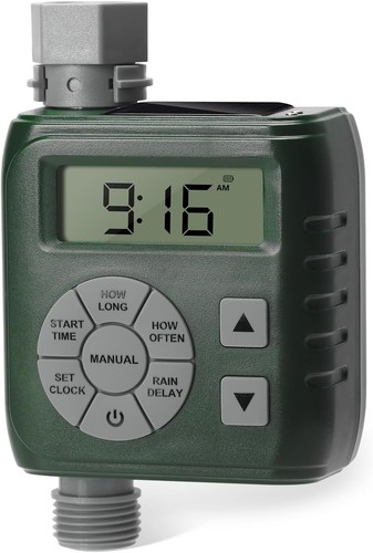 Sprinkler Timer, Programmable Irrigation Water Timer for Garden Green ...