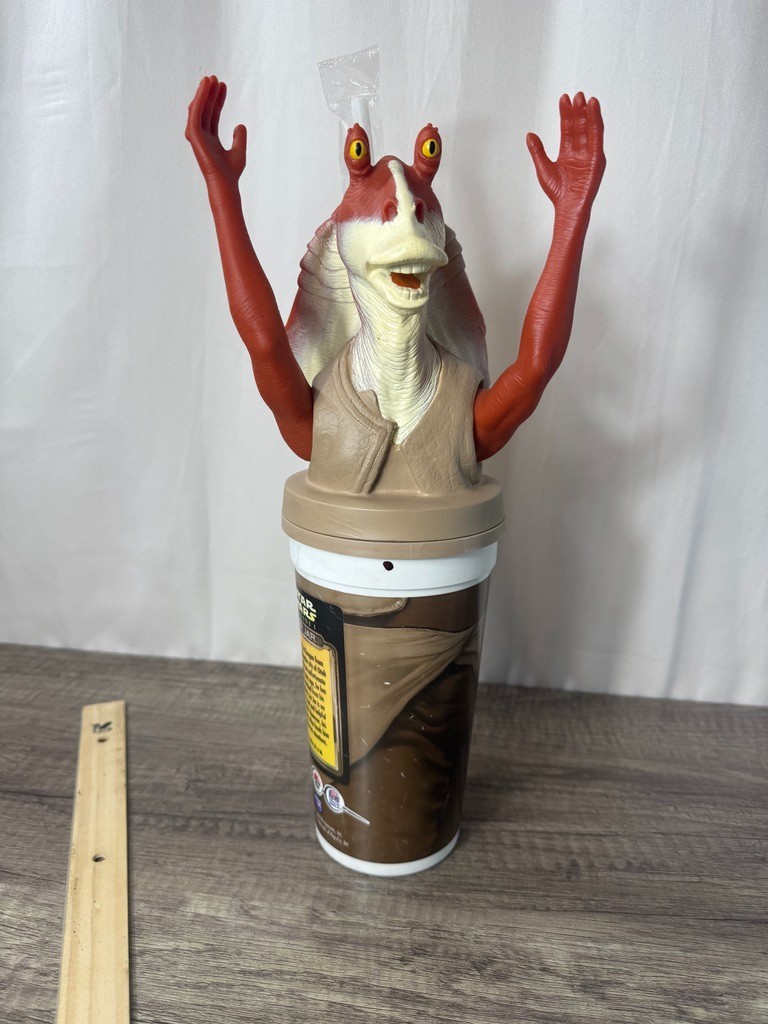 STAR WARS EPISODE 1 TACO BELL KFC PIZZA HUT JAR JAR BINKS TOPPER STRAW ...