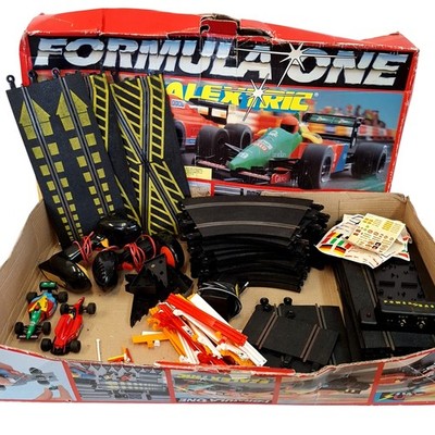 Scalextric Formula One Set Unboxed Cars Track Controllers Flags | eBay UK