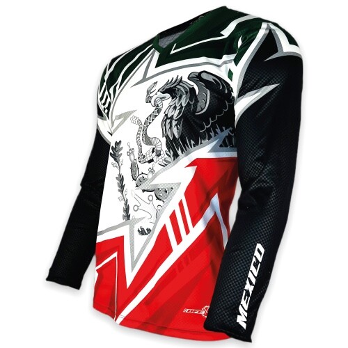 Mexico Jersey Off-Road Mexico Jersey Mountain Bike Jersey Long Sleeve ...