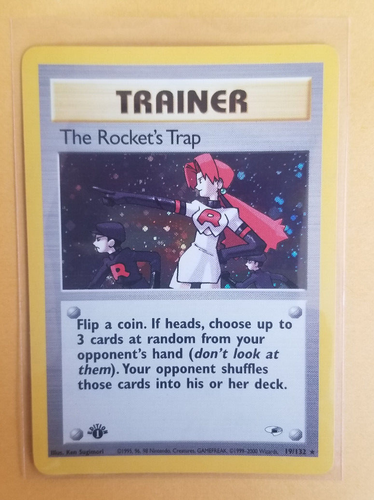 The Rocket's Trap [1st Edition] #19 Pokemon Gym Heroes Card | eBay